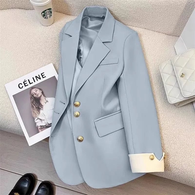 Reina™ | Gold-Button Signature Blazer – Ottawa Johnson